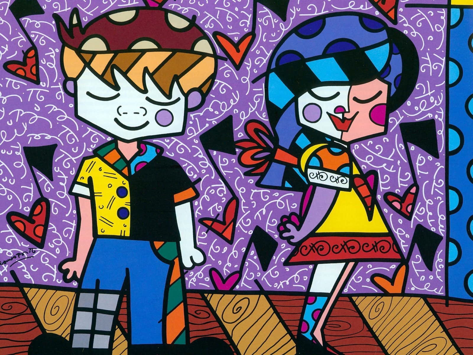 Художник Romero Britto. Часть 1. Сердца людей. Обсуждение на ...