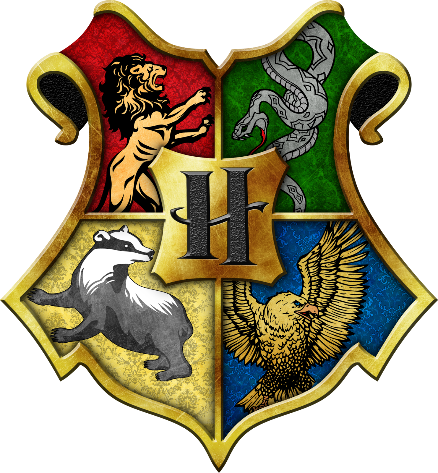 UMA Harry Potter: Casas de Hogwarts | Escudo de hogwarts, Escudos harry ...