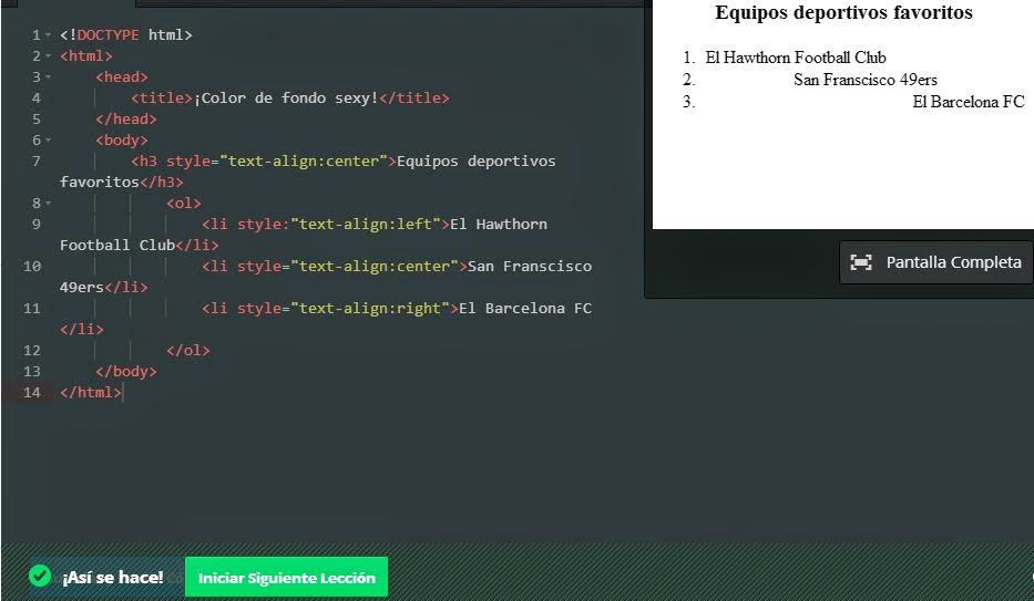 Aprendiendo a Programar: Alineación de texto en HTML