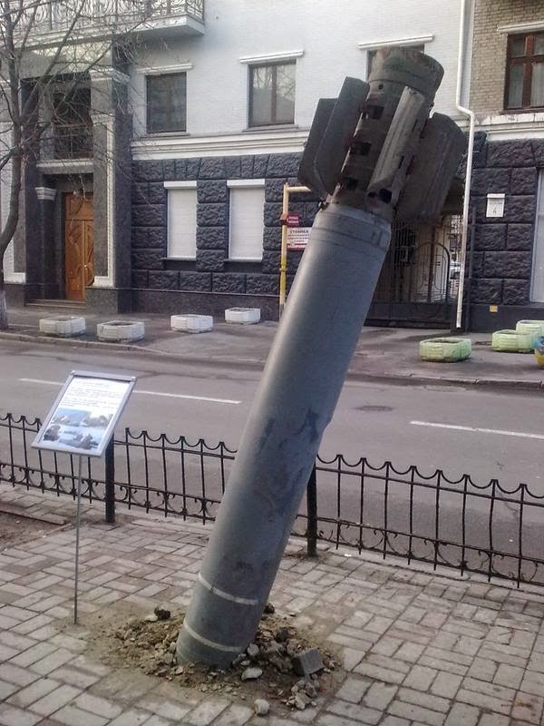 Asian Defence News: Memorial holding Cluster munition 9M55K of Smerch ...