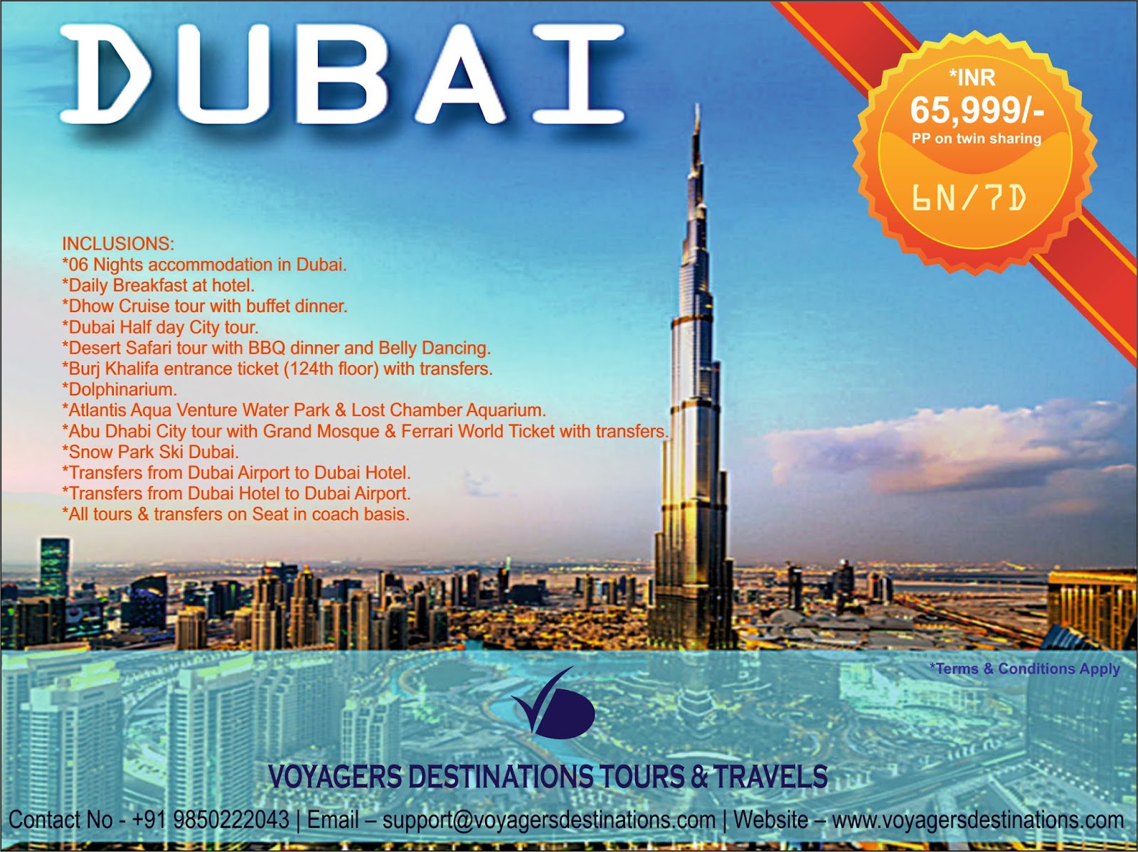 Voyagers Destinations Tours and Travels : Amazing Dubai