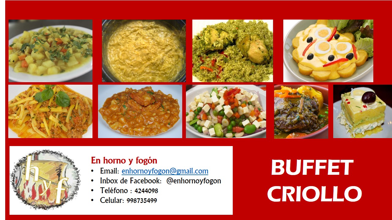 En Horno y Fogón: Buffet Criollo
