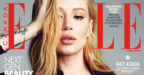 Iggy Azalea covers Elle Canada April 2016