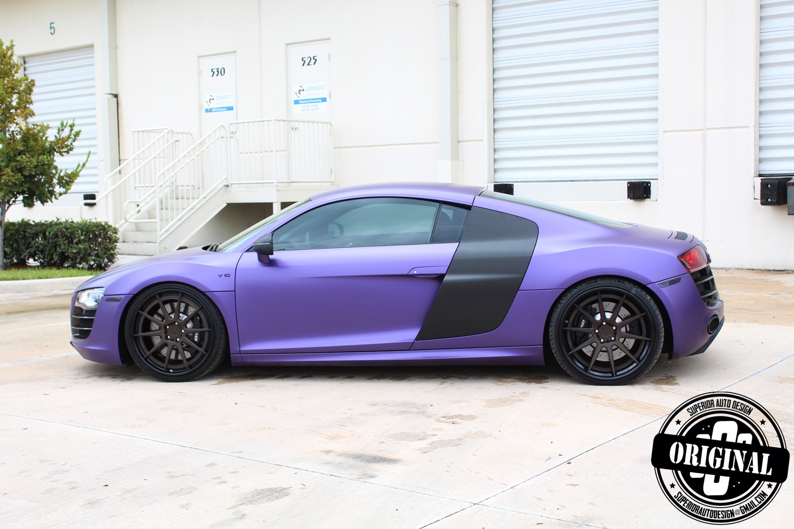Davide458italia: Matte Purple Audi R8 V10 by Superior Auto Design