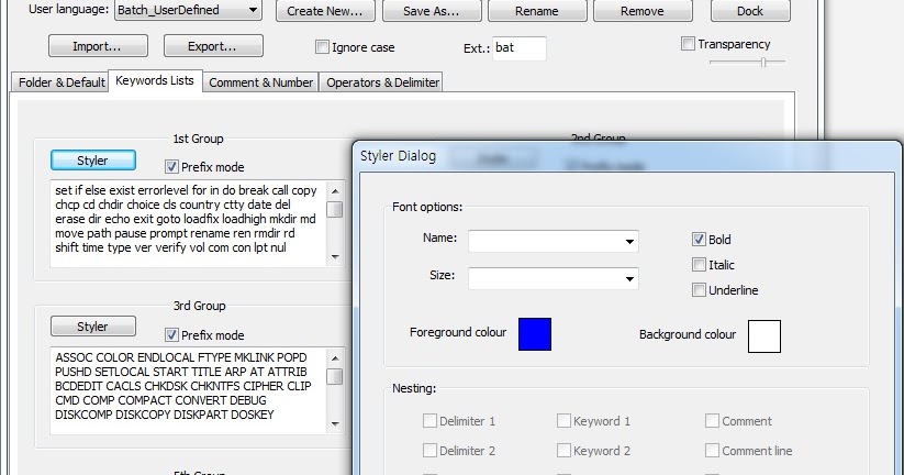 삶의 의미는 성장에 있다: (E)Adding custom Folding to Notepad++(User Defined Language)