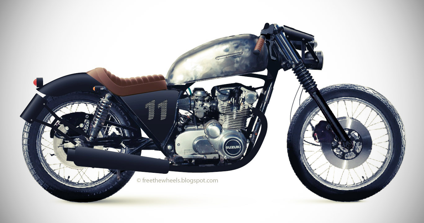 :: free the wheels ::: Photoshop Custom: Suzuki GS550 V2