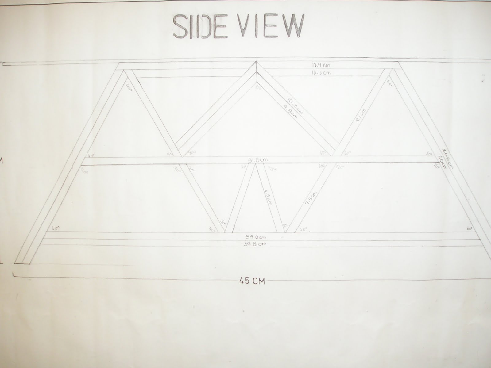 Seminole Ridge SECME: Technical Drawing for Balsawood Bridge