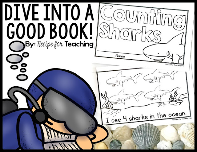 Shark Week - Counting Sharks Book - Recipe for Teaching