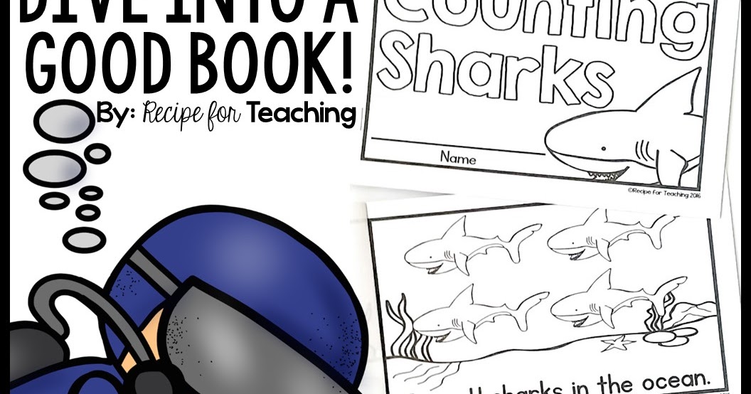 Shark Week - Counting Sharks Book - Recipe for Teaching