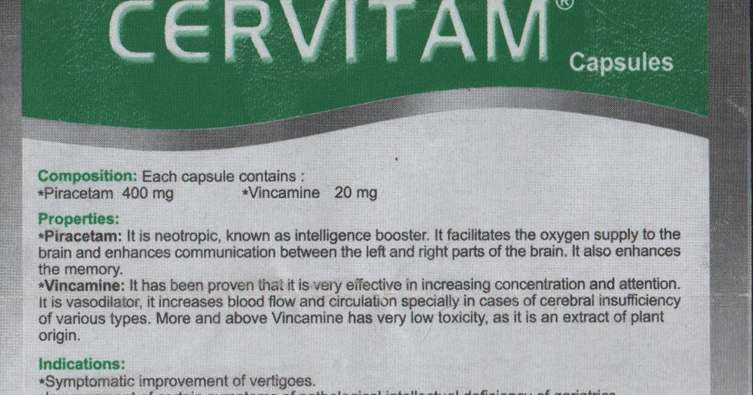 Drug Pamphlet: cervitam