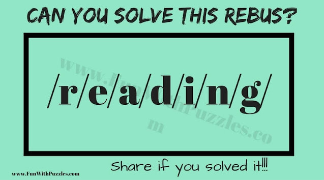 Easy Rebus Puzzles for Kids and Answers | Puzzles in English