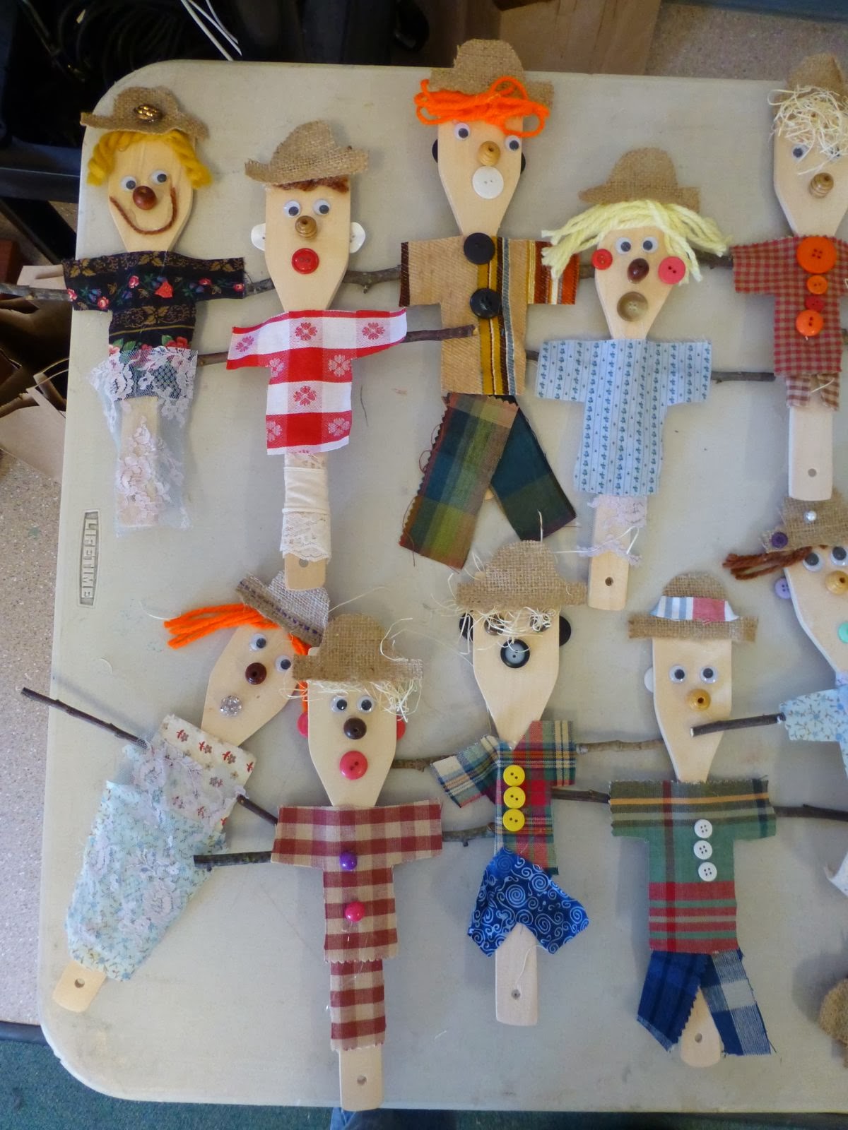 The Accidental Art Teacher: Scarecrows from spoons 2013