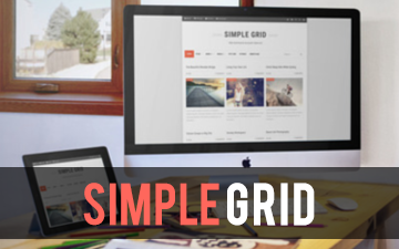 Simple Grid Blogger Template - EvoBray