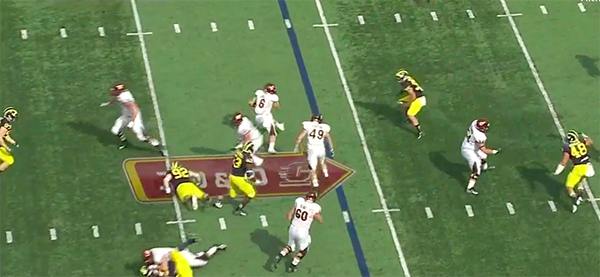 Burgeoning Wolverine Star: Wide nine defensive front