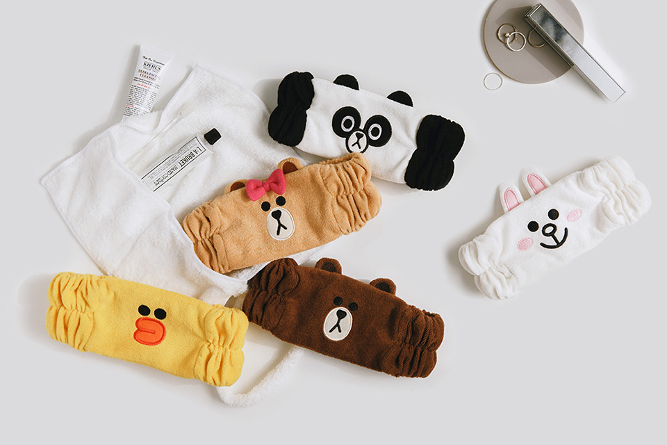 LINE FRIENDS BROWN & CHOCO, PANGYO Characters Lovely Headband, Travel ...