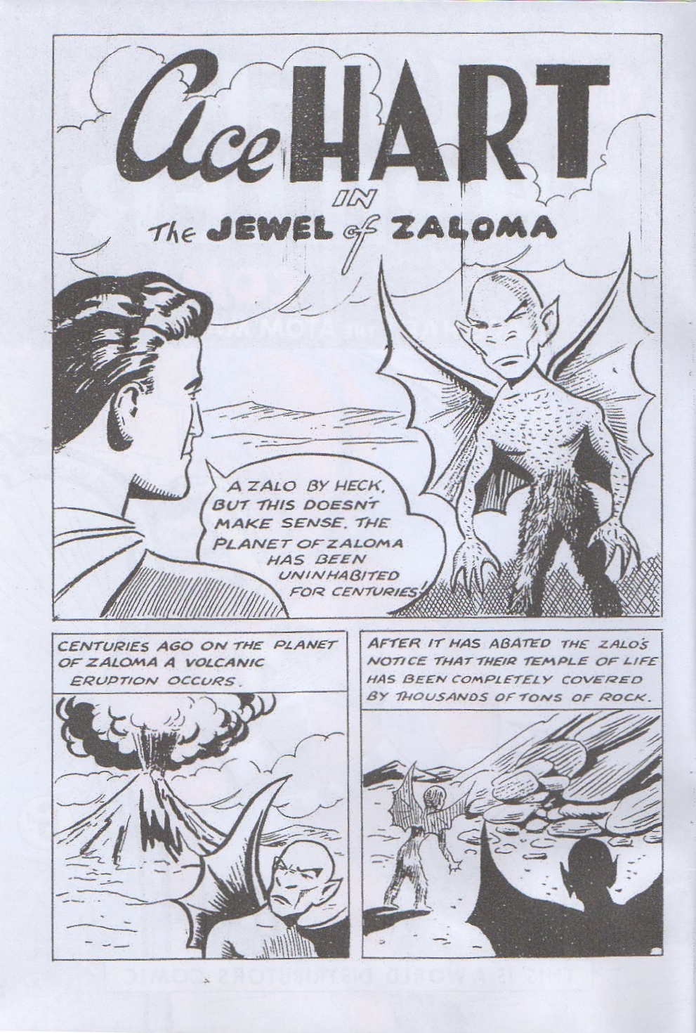 Four-Color Shadows: Ace Hart, The Atom Man-Super Thriller-1950