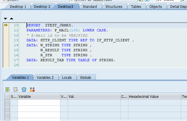 Sap Technical For All Abap Debugger Controls Session Tab I 9602