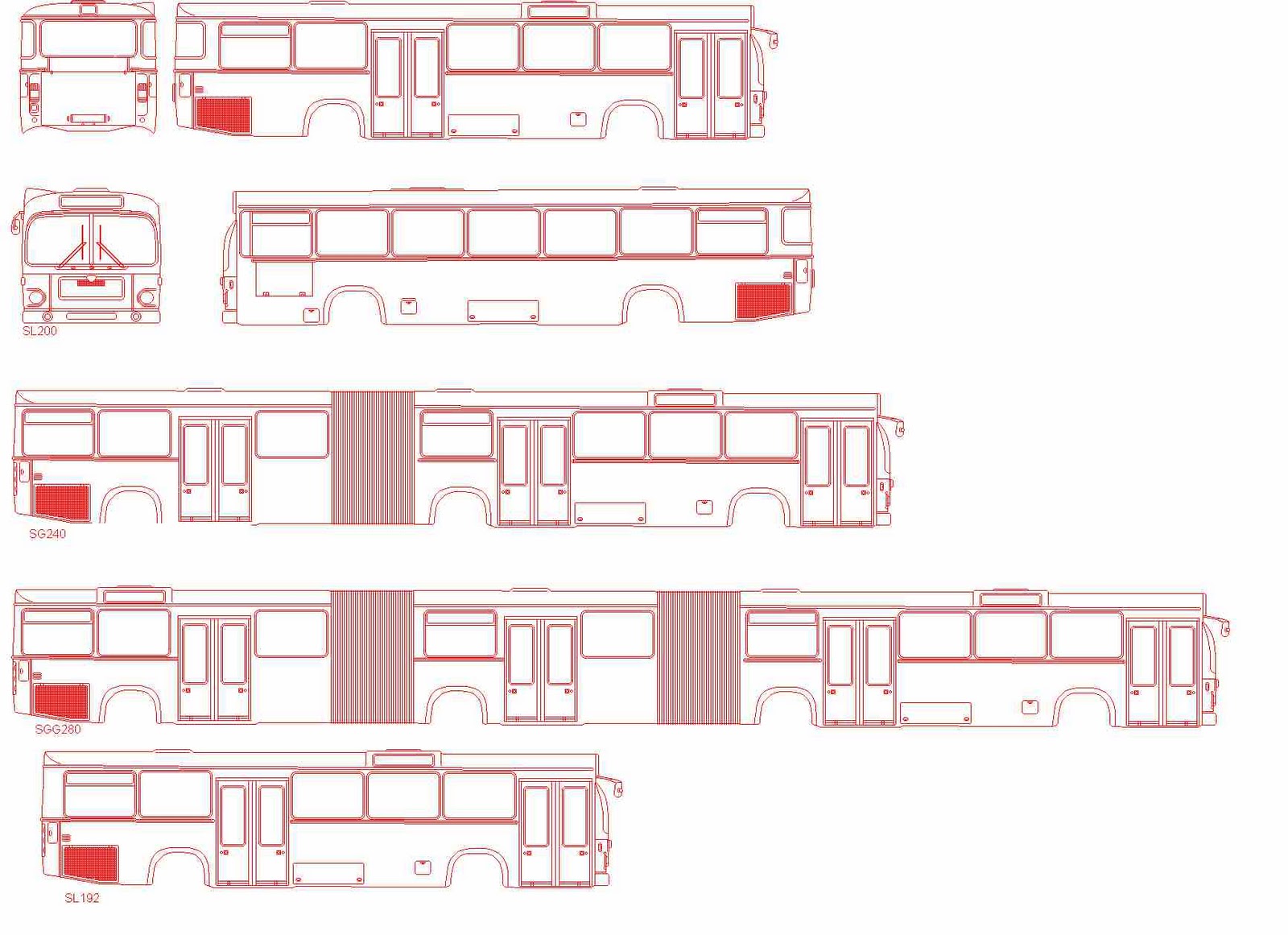 MDbusdrawings: MAN SL192, SL200, SG240, SGG280 (WIP)