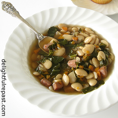 Delightful Repast: Lima Beans with Ham and Collard Greens - Butter ...