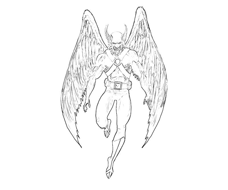 Hawkman Coloring Coloring Pages