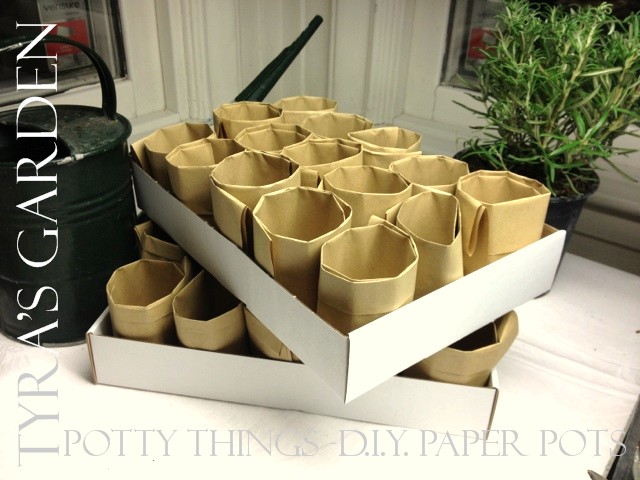 Tyras Trädgård / Tyras Garden: D.I.Y. Paper Pots for your Seedlings