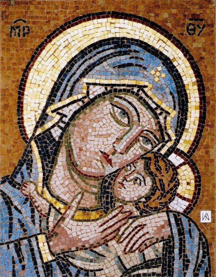 Mosaics24 - Ψηφιδωτά: ΨΗΦΙΔΩΤΑ:ΠΑΝΑΓΙΕΣ
