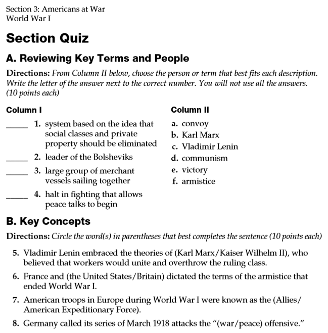 Mrs. Rashid's 8th Grade US History: Ch. 21 Key Terms and People Quiz