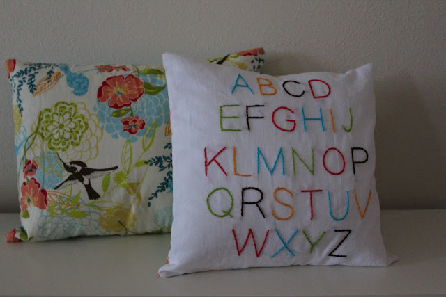 easy peasy lemon squeezy: Alphabet Pillow