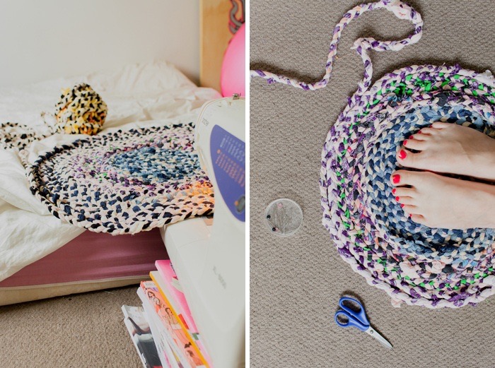 Burntfeather: Circle Rag Rug DIY