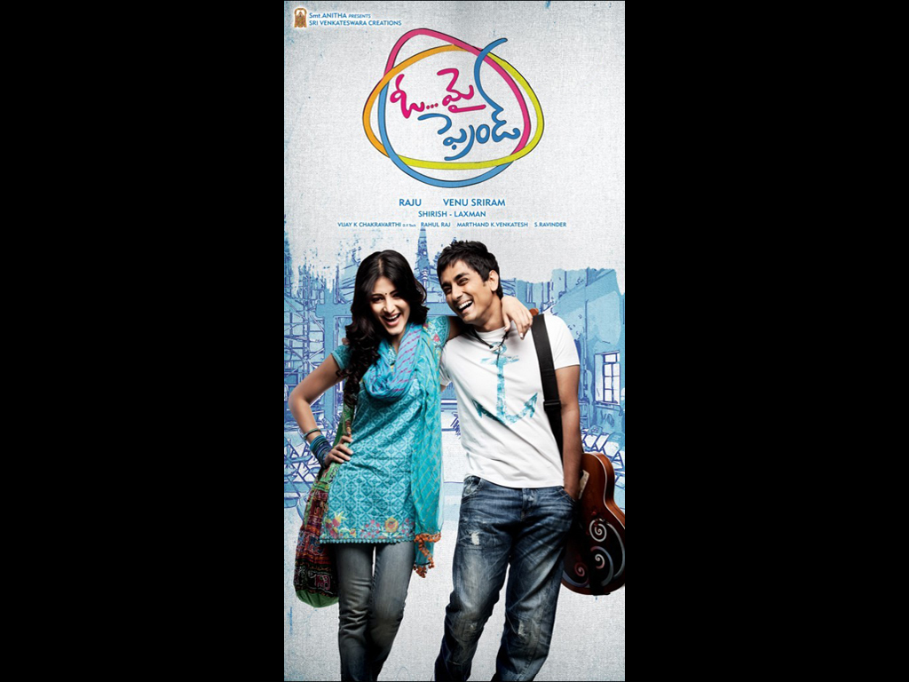 O My Friend Movie First Look Wallpapers - Siddharth And Shruthi Hassan ...