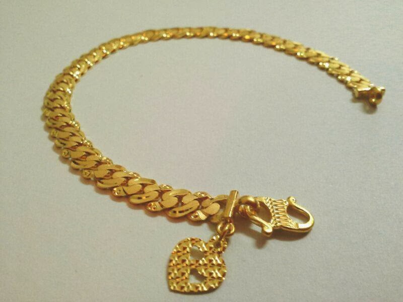 ♥Corat Coret Nusha ♥: Rantai Tangan Emas 916 Puteri (padu)