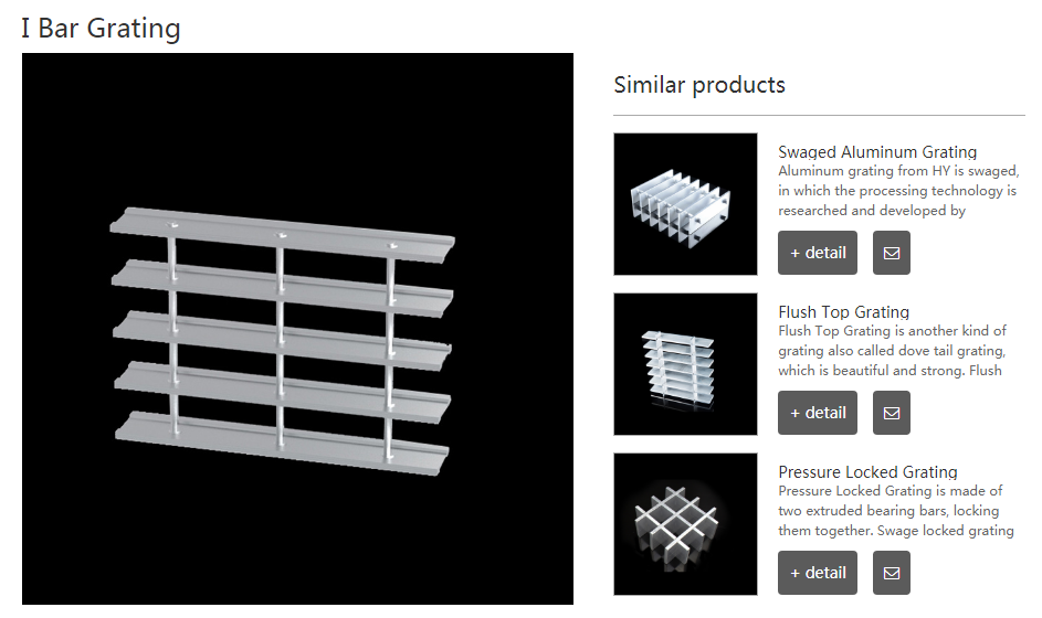 Aluminum Gratings for Building Facades, sale from manufacturer