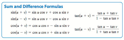Precalculus: 6.4: Sum and Difference Formulas