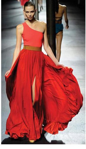 VIVI Boutique: EA1205 - Toga Long Dress RM56-BLACK & RED