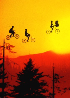 Today's Photo - E.T. Flying Bike Scene With Amazing Colours