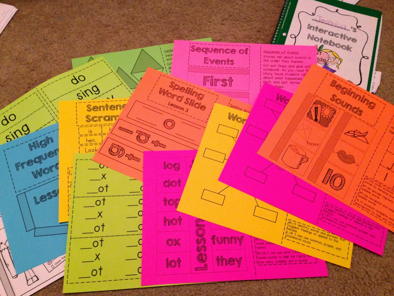 Journeys Interactive Notebooks for Lessons 1, 2, and 3! TONS of ...