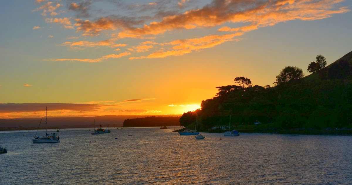 PL Fallin Photography: Sunset at Tauranga Harbour, New Zealand