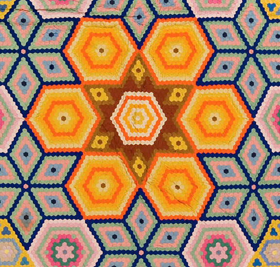 Cloud of Quilt Patterns: Tessellations: Hexagons 4---Medallions Stars