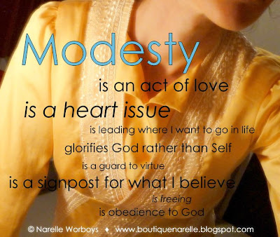 The Thing About Modesty. | {Doodlebug}