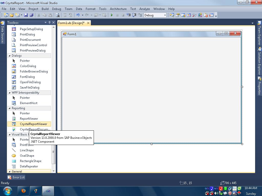 kreativeidea21: VB.Net 2010 and Crystal Report for .Net Step by Step ...
