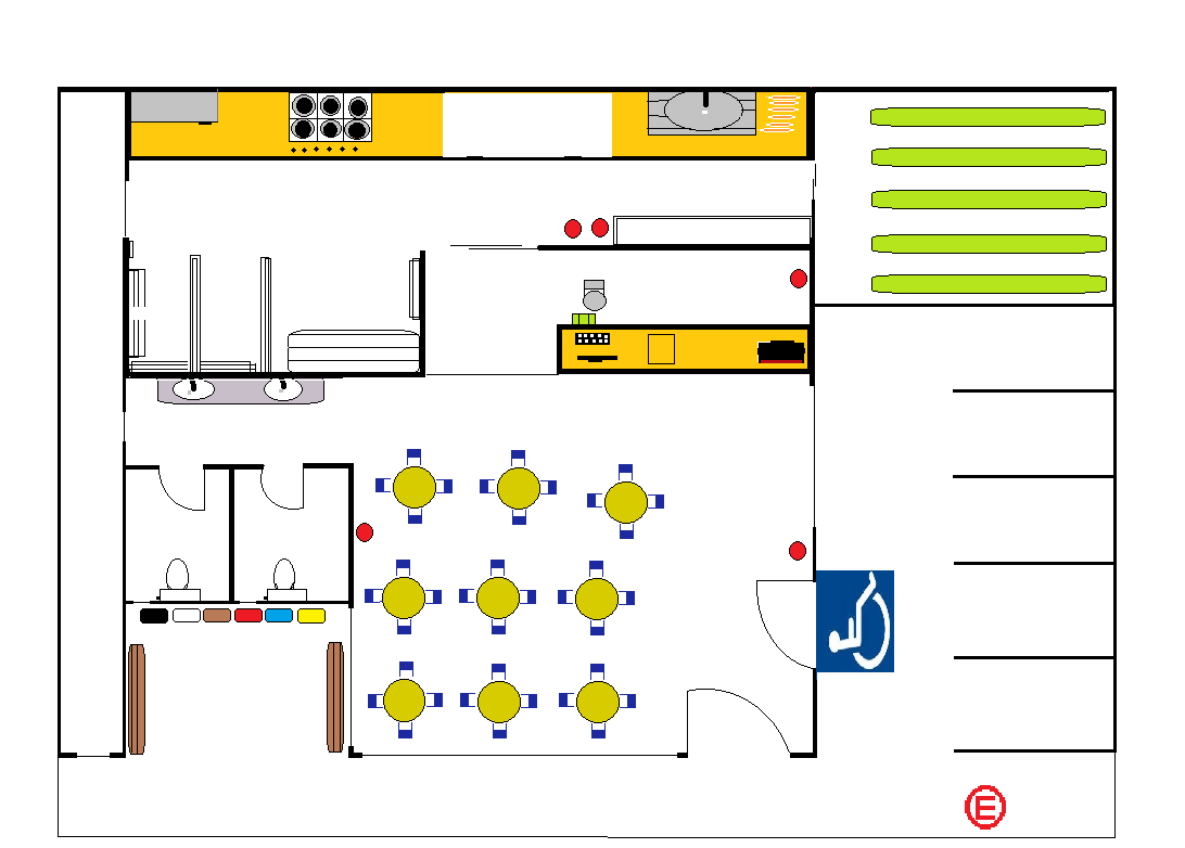 Mega Lanches Saudaveis: Planta Baixa (layout)