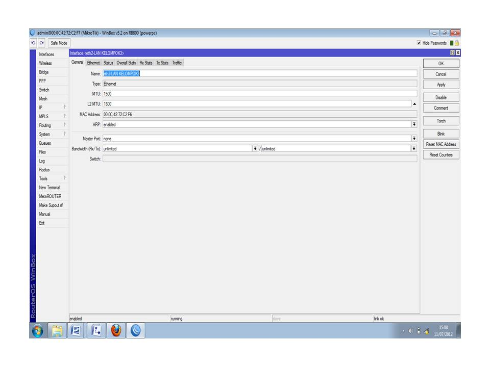 Antiq Konfigurasi Dasar Mikrotik Nat Di Winbox