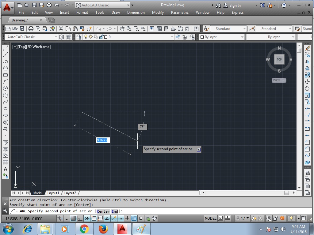 Draw an ARC in AutoCad - Mechanical-Master