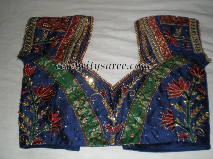 Stone, Kundan and Chain Work Designer Blouses Gallery - Saree Blouse ...