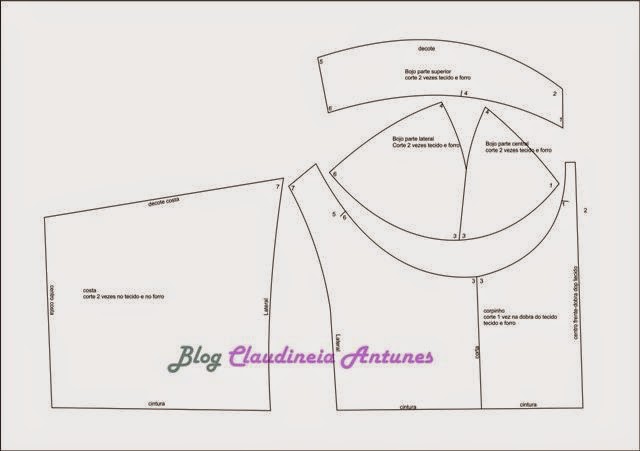 Molde de top - Imagui