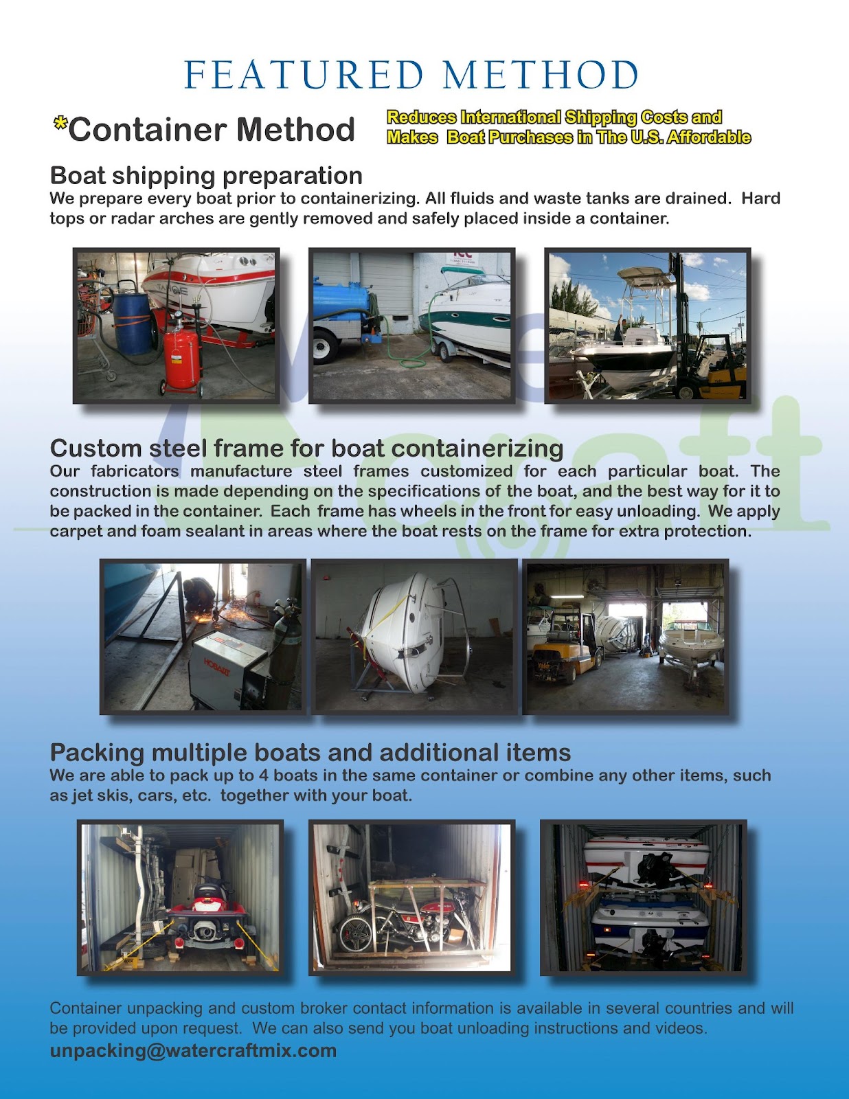 International Boat Shipping: Export Packing Method