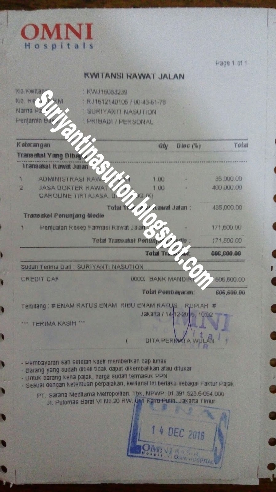 Suriyanti Nasution: Program Kehamilan Melalui Dokter Caroline ...