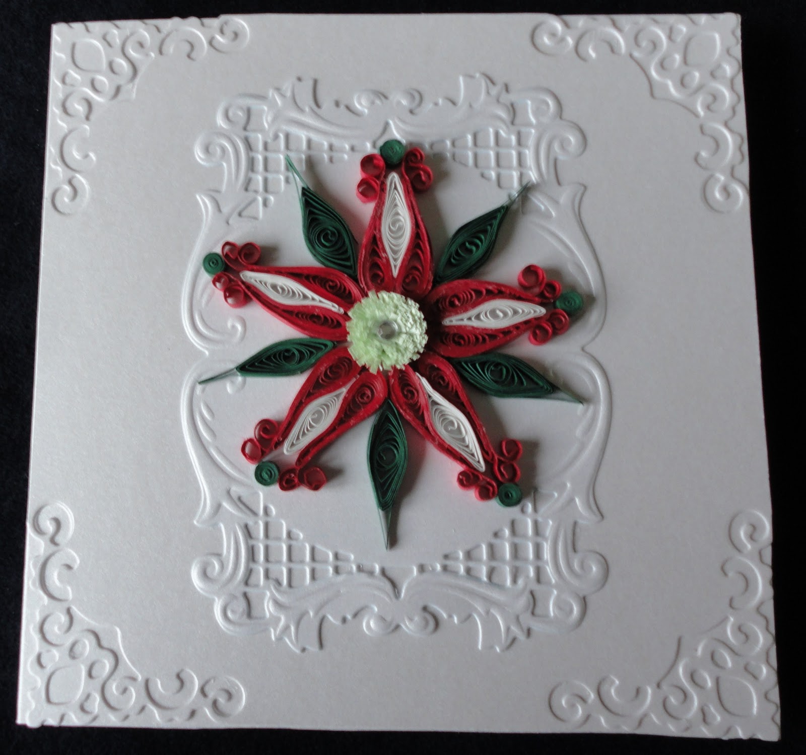 Dymphina kaartenmaakster: kerst filigraan