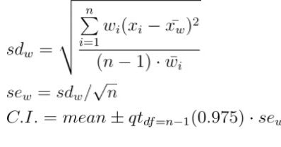 The Weighted Standard Deviation