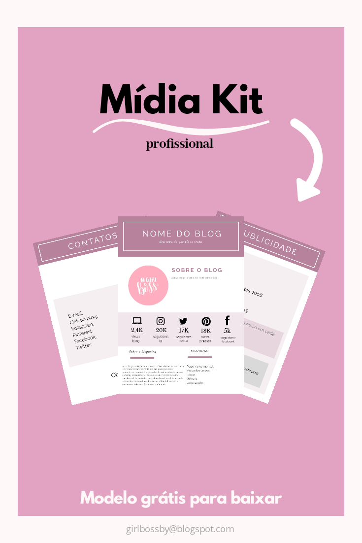 COMO CRIAR MÍDIA KIT PROFISSIONAL + MODELO GRÁTIS - Girl Boss